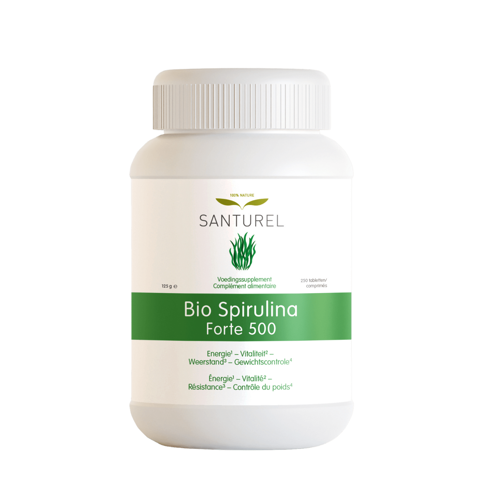 Bio Spirulina Forte 500mg, perfect gedoseerd, 250 tabletten