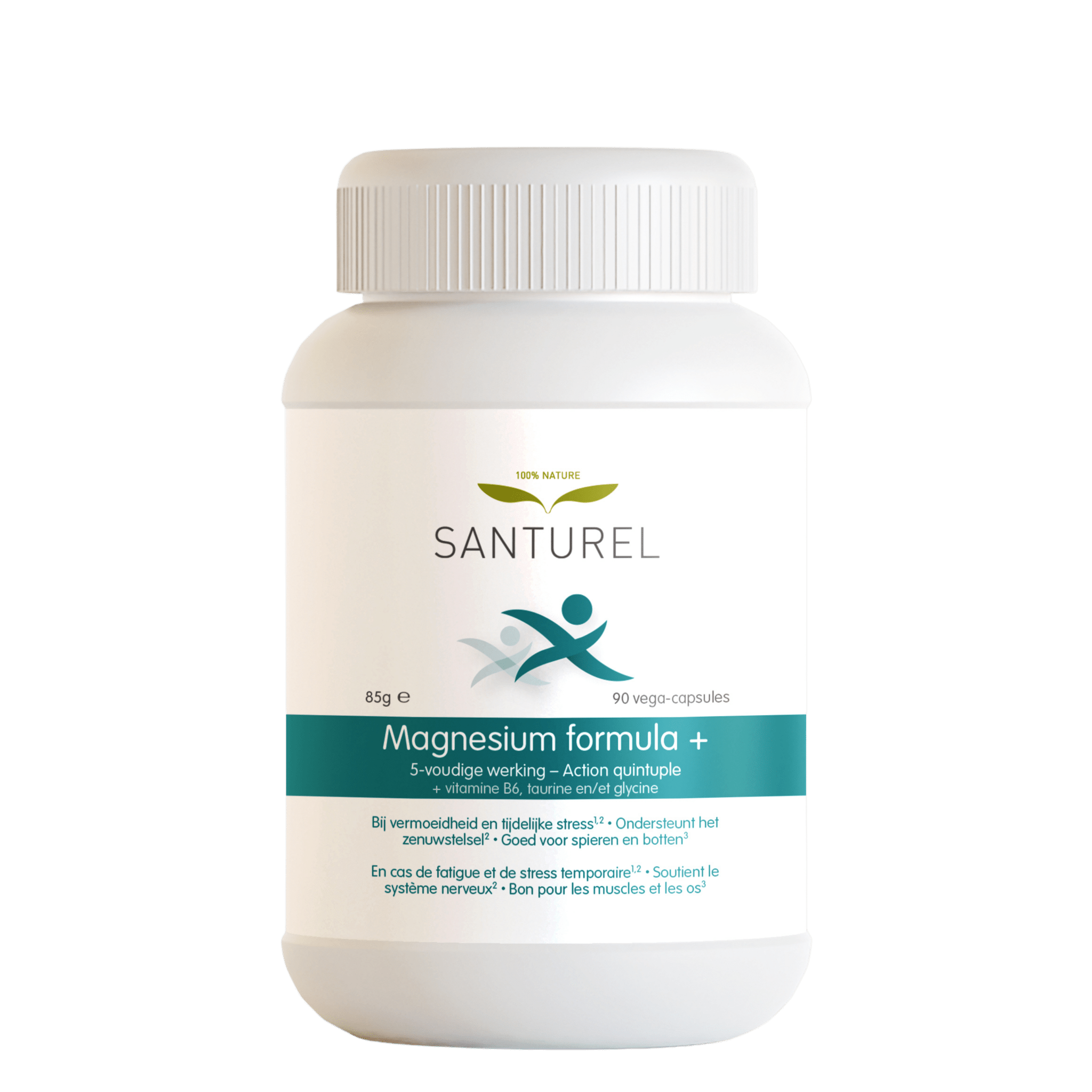 Magnesium formula +, 3 magnesiumbronnen, taurine en glycine